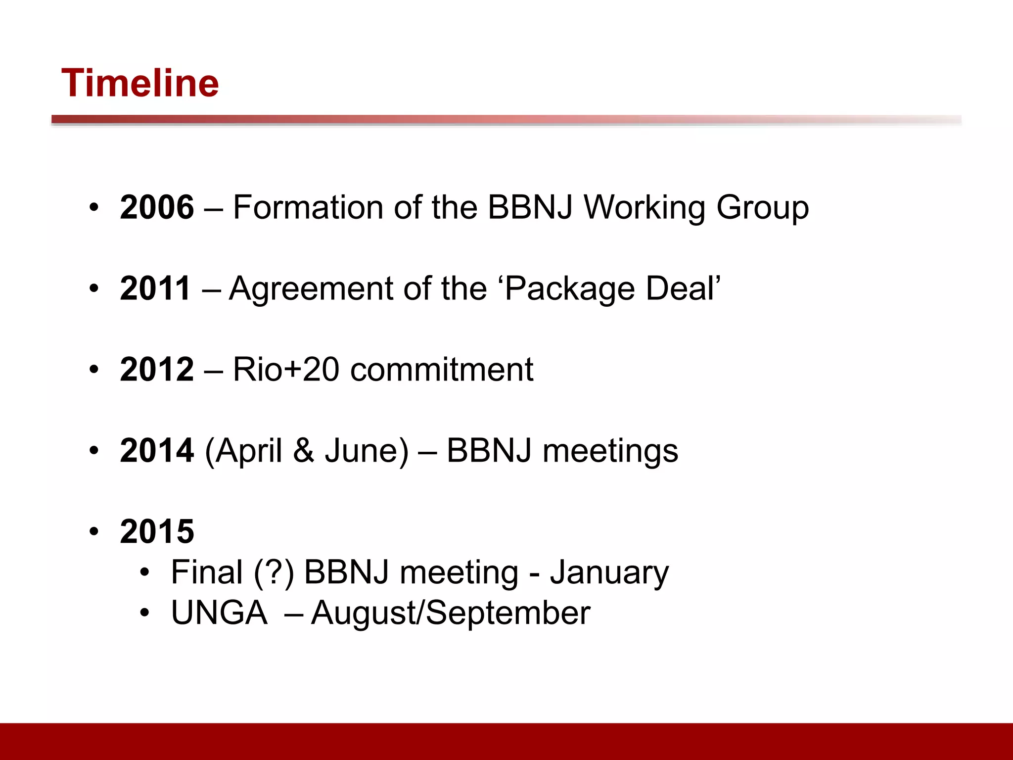 Towards a new international instrument on the conservation and ...