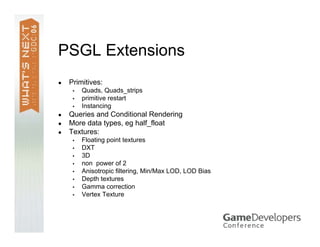 PSGL (PlayStation Graphics Library) | PDF