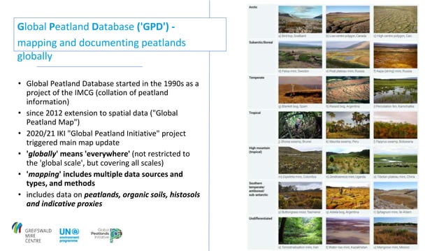 Global Peatlands Map and Hotspot Explanation Atlas | PPTX | Cloud ...