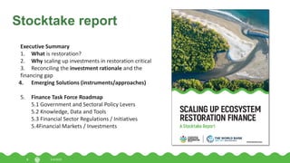 How to scale finance for ecosystem restoration | PPT