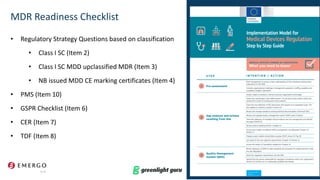 Prioritizing Documentation for MDR Transition Planning | PDF