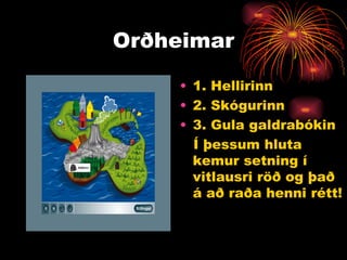 Glói geimvera | PPT