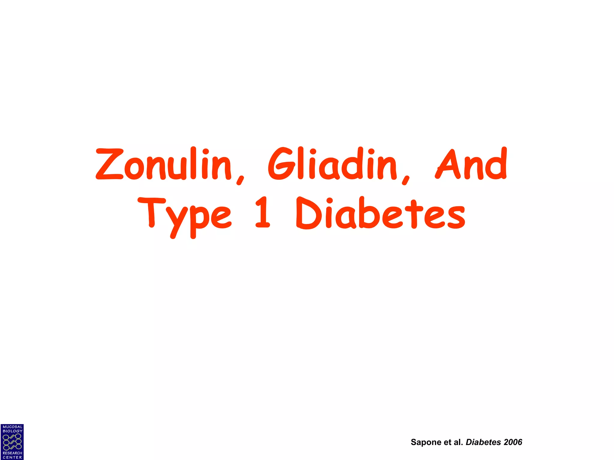 Gliadin, Intestinal Permeability, and Celiac Disease: From Innate ...