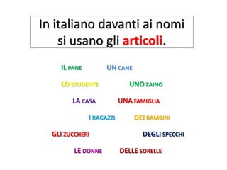Gli articoli | PPT