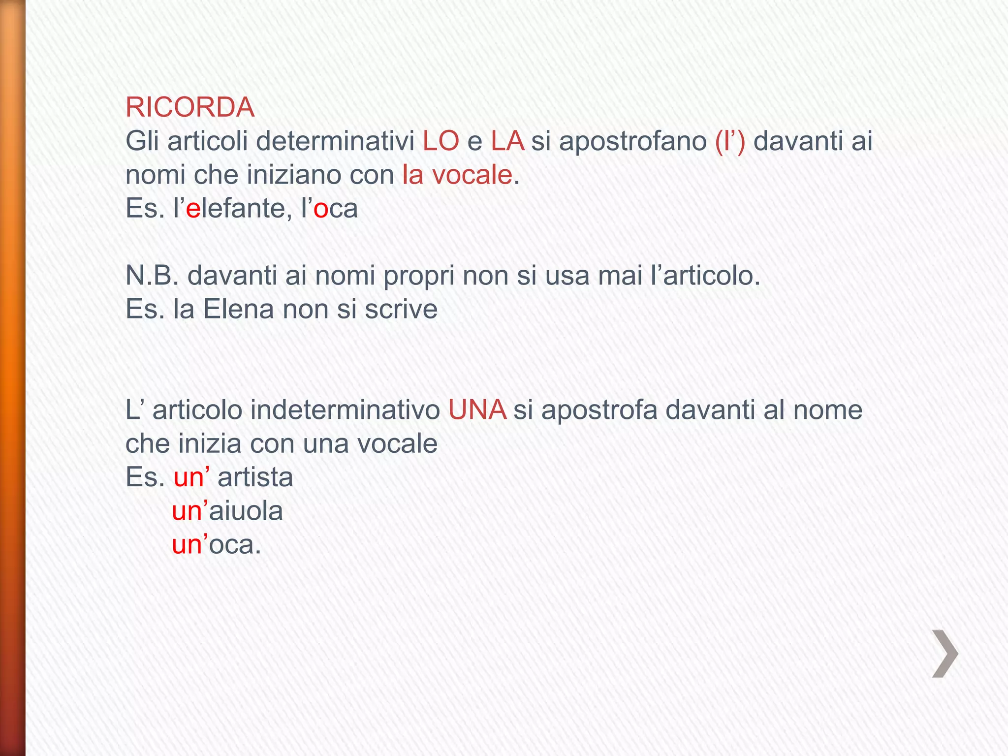 Gli articoli | PPTX