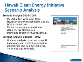 HAWAII'S ENERGY FUTURE - THE ROAD MAP - WORK IN PROGRESS | PDF