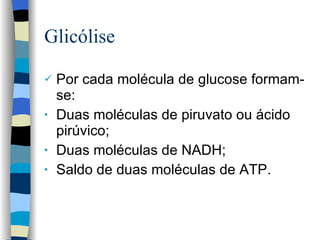 Glicólise | PPT | Chemistry | Science