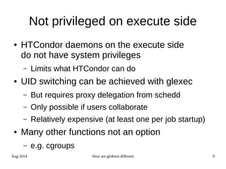 How is glideinWMS different from vanilla HTCondor | PDF
