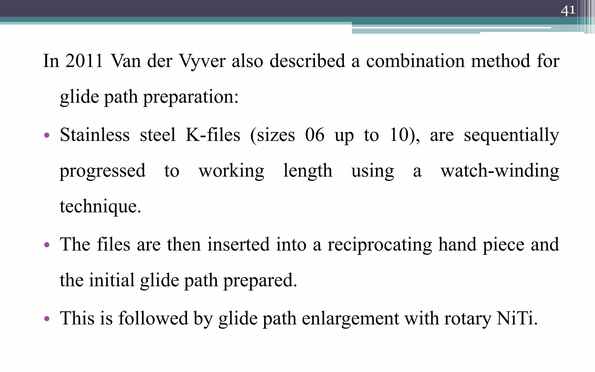 Glide path in endodontics | PPTX