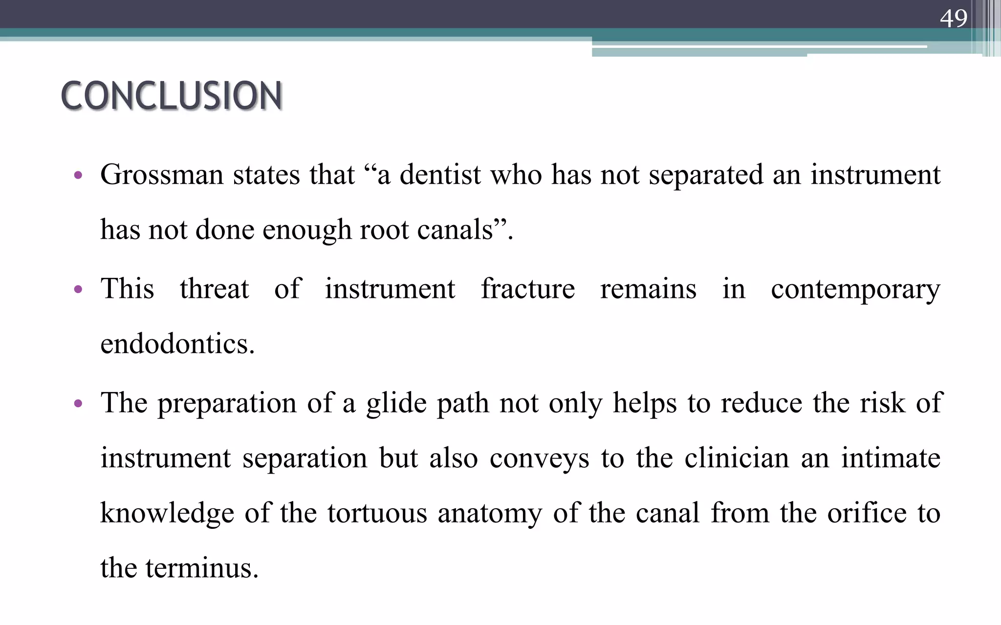 Glide path in endodontics | PPTX
