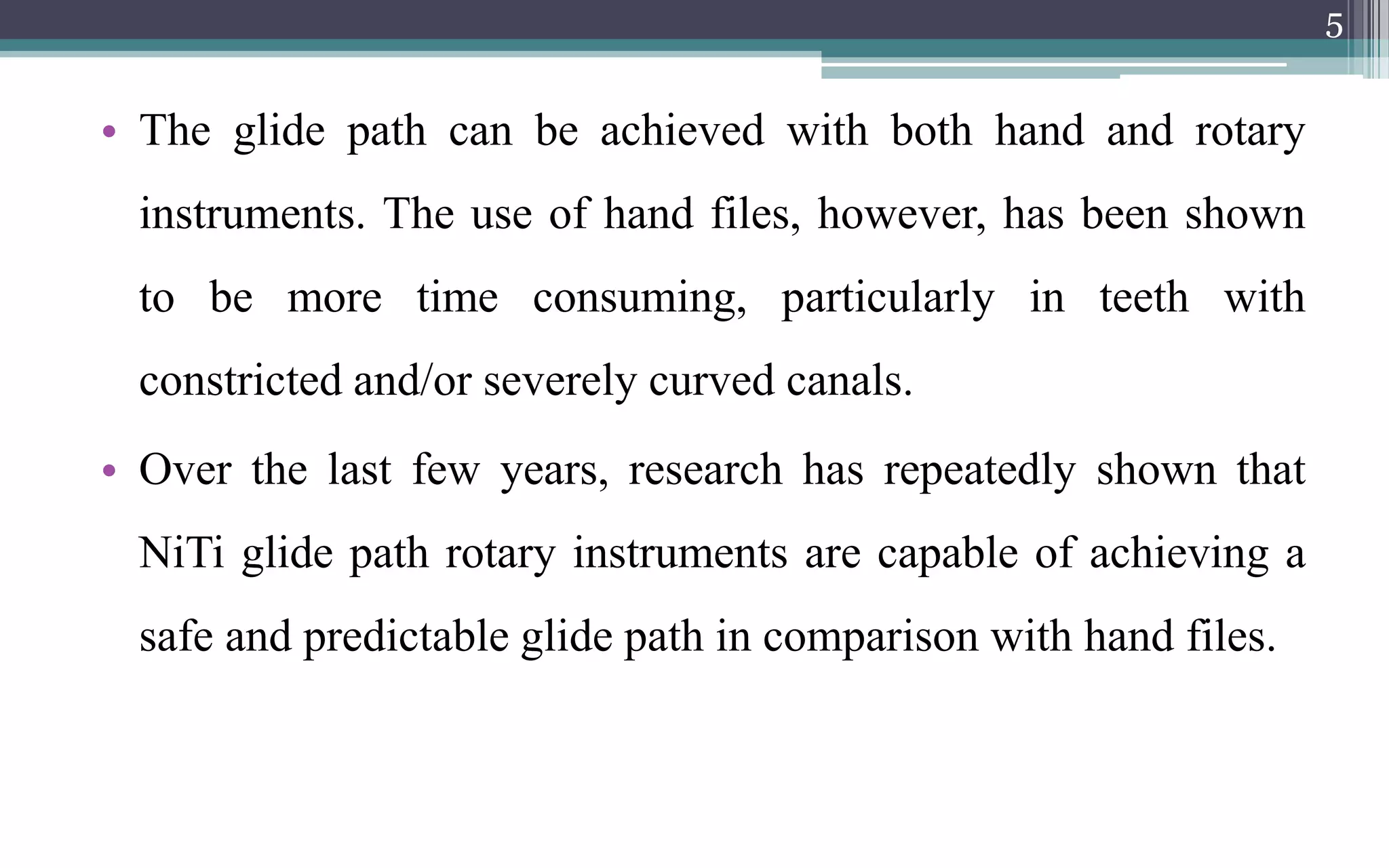 Glide path in endodontics | PPTX