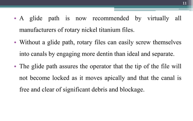 Glide path in endodontics | PPTX