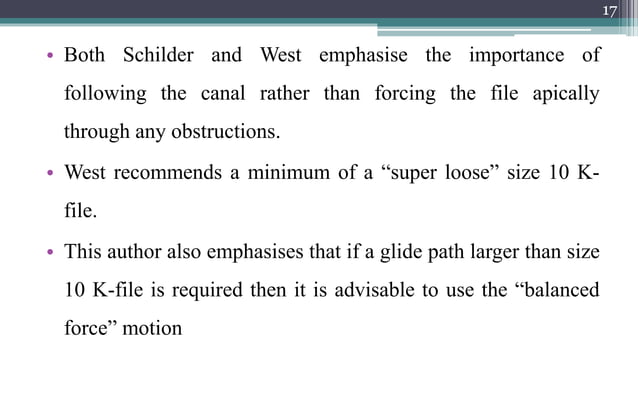 Glide path in endodontics | PPTX