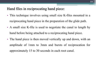 Glide path in endodontics | PPTX