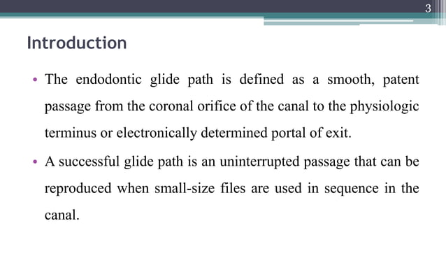 Glide path in endodontics | PPTX