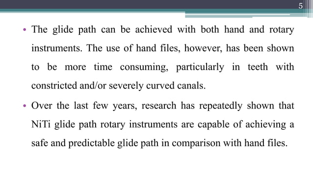 Glide path in endodontics | PPTX