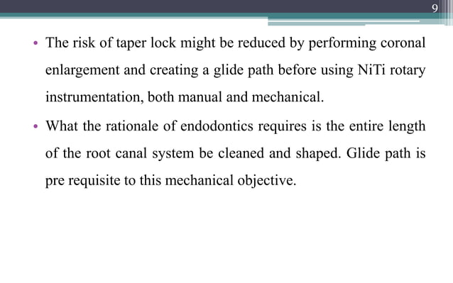 Glide path in endodontics | PPTX