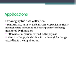 Gliders the autonomous under water vehicles | PPT