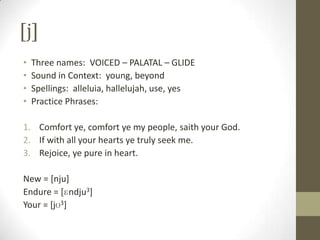 Glides in English Diction | PPTX