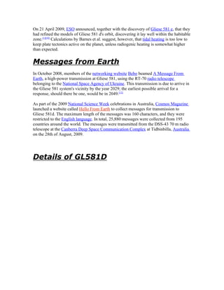 Gliese 581D | PDF