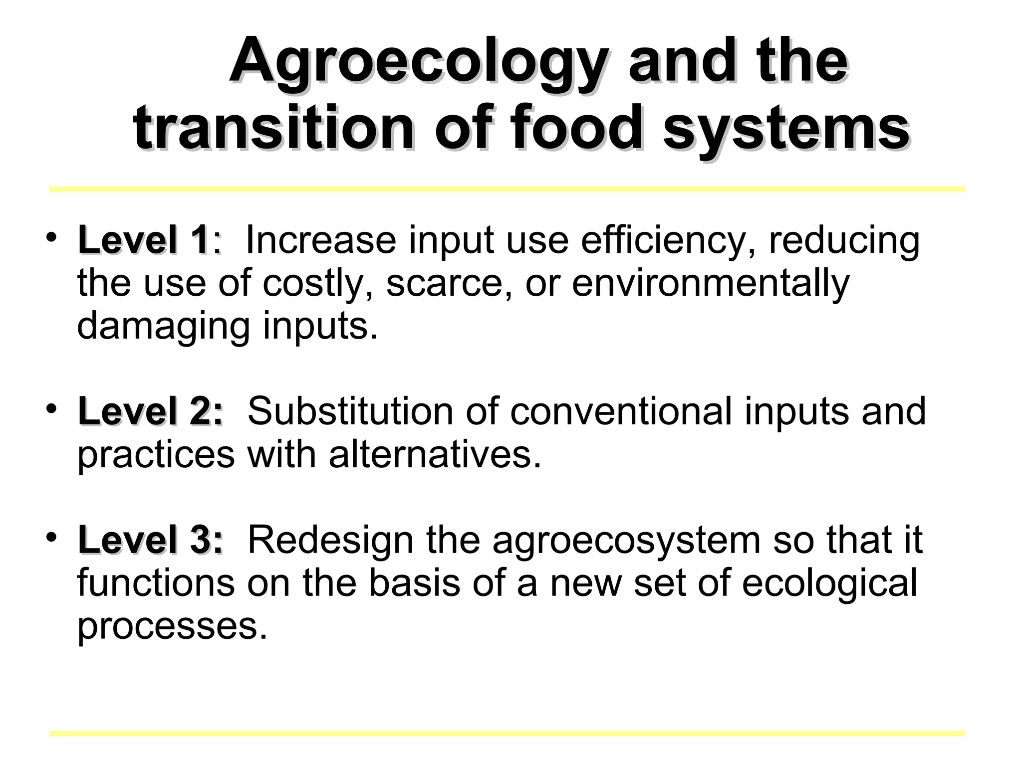 Agroecology: The Foundation for Food System Sustainability | PPT