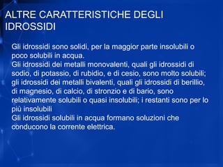 Gli Idrossidi | PPT