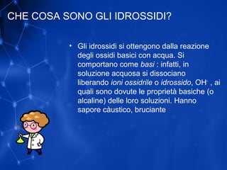 Gli Idrossidi | PPT