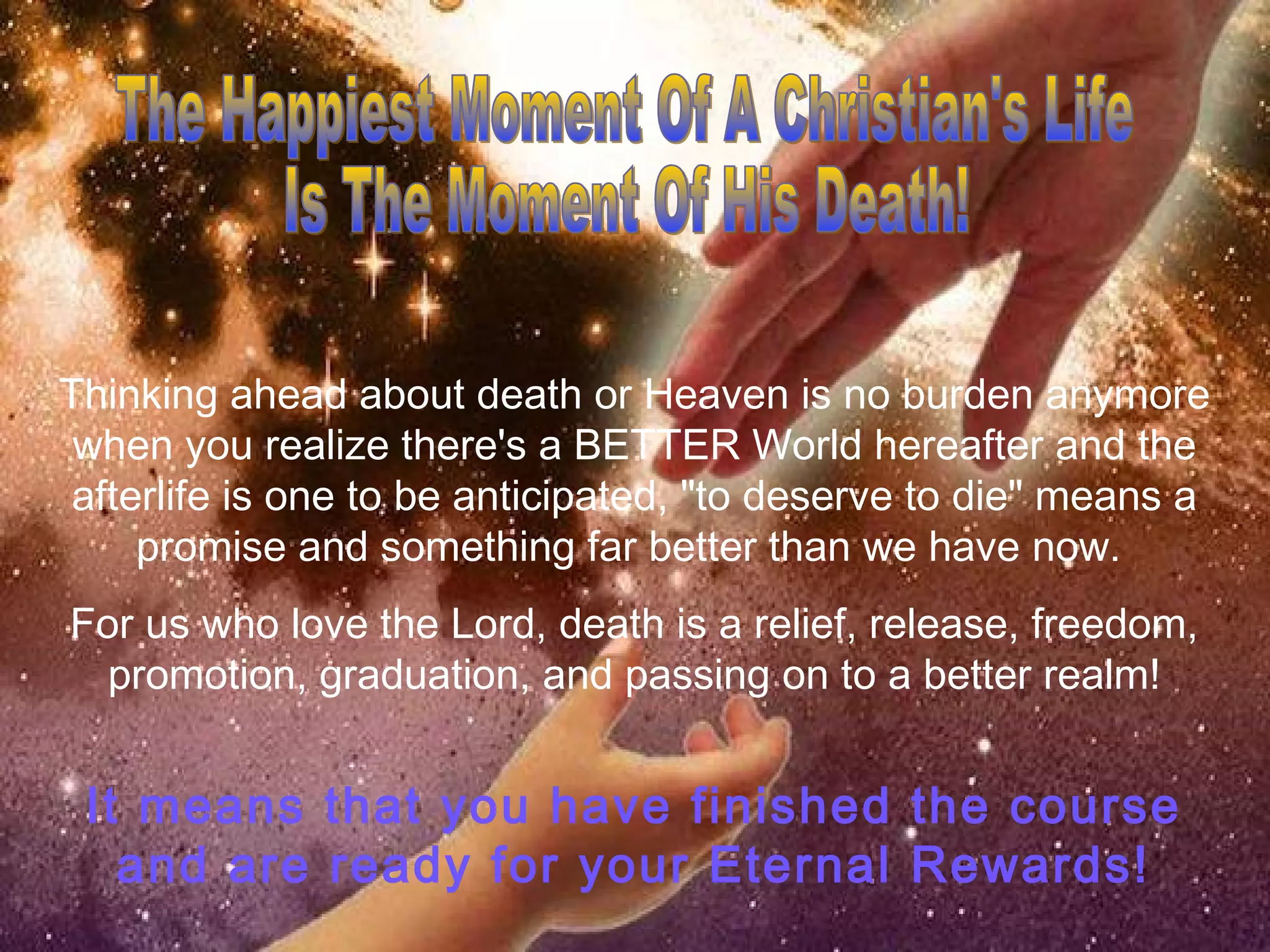 Glimpses of heaven | PPS