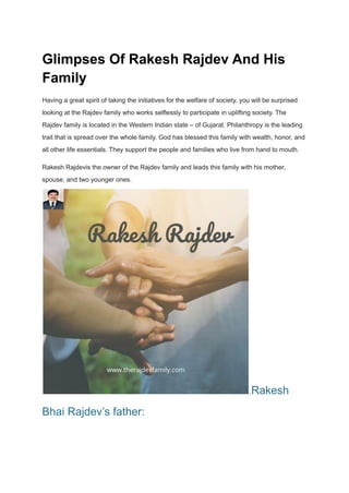Glimpses Of Rakesh Rajdev And His Family.pdf