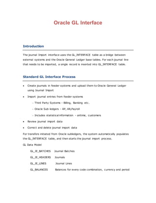 Oracle Gl Interface | DOCX