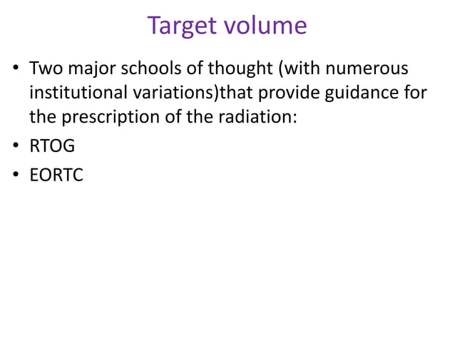 Glioblastoma multiforme (GBM) Radiotherapy planning and management ...
