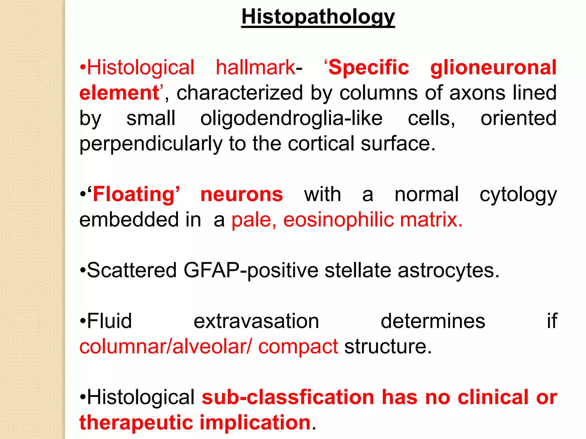 Glioneuronal tumours | PPTX