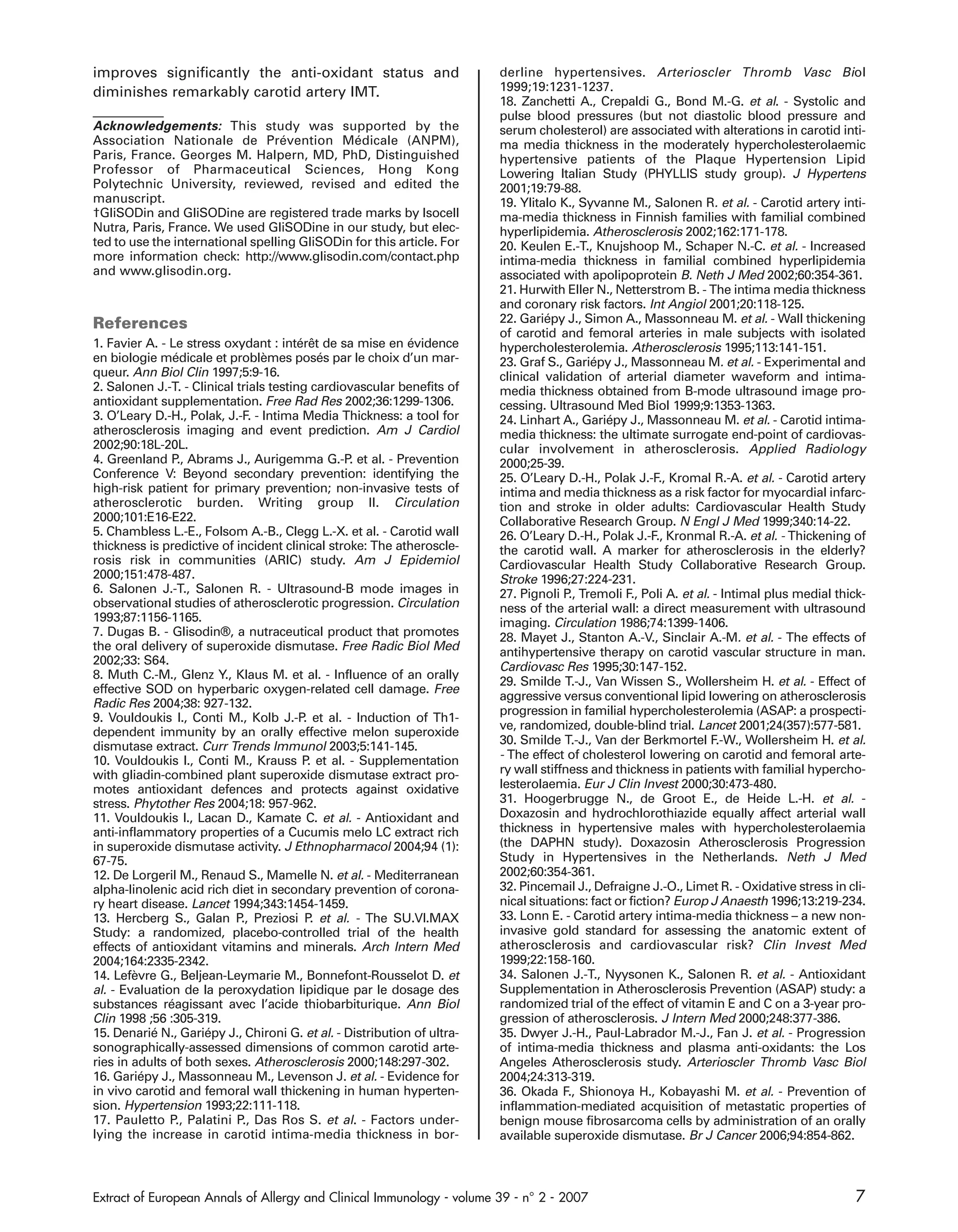 Glisodin, a vegetal sod with gliadin, as preventative agent vs ...