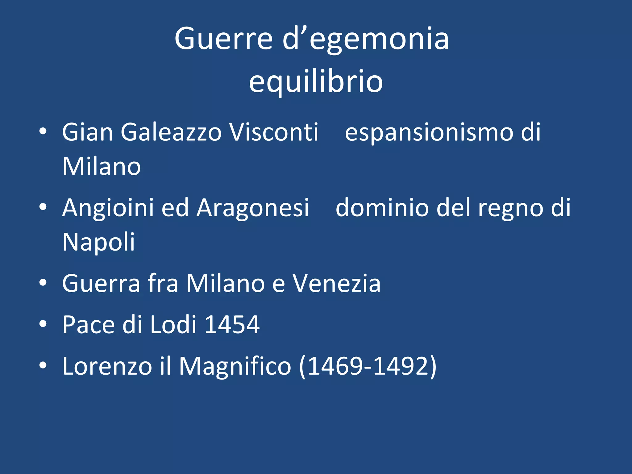Gli stati regionali italiani | PPT