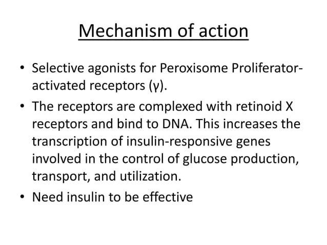 Glitazones | PPTX | Endocrine and Metabolic Diseases | Diseases and ...