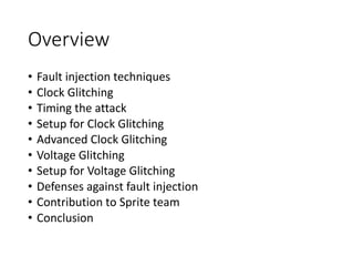 Fault Injection Attacks | PDF