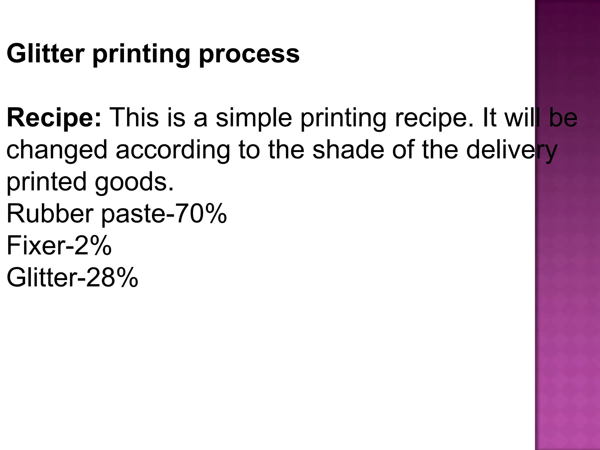 Glitter printing | PDF