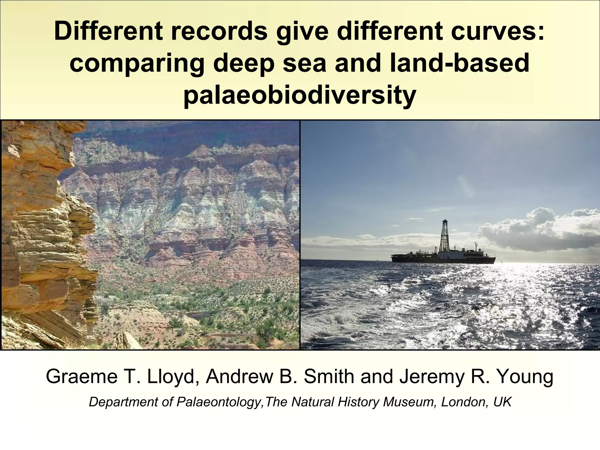 Different records give different curves: comparing deep sea and land ...