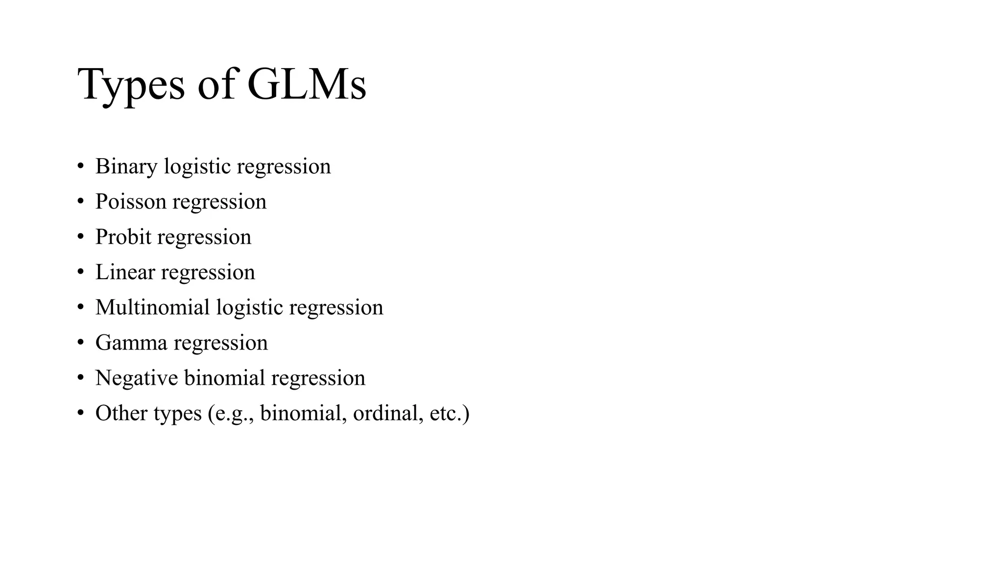 GLMs pptx glms-pptx