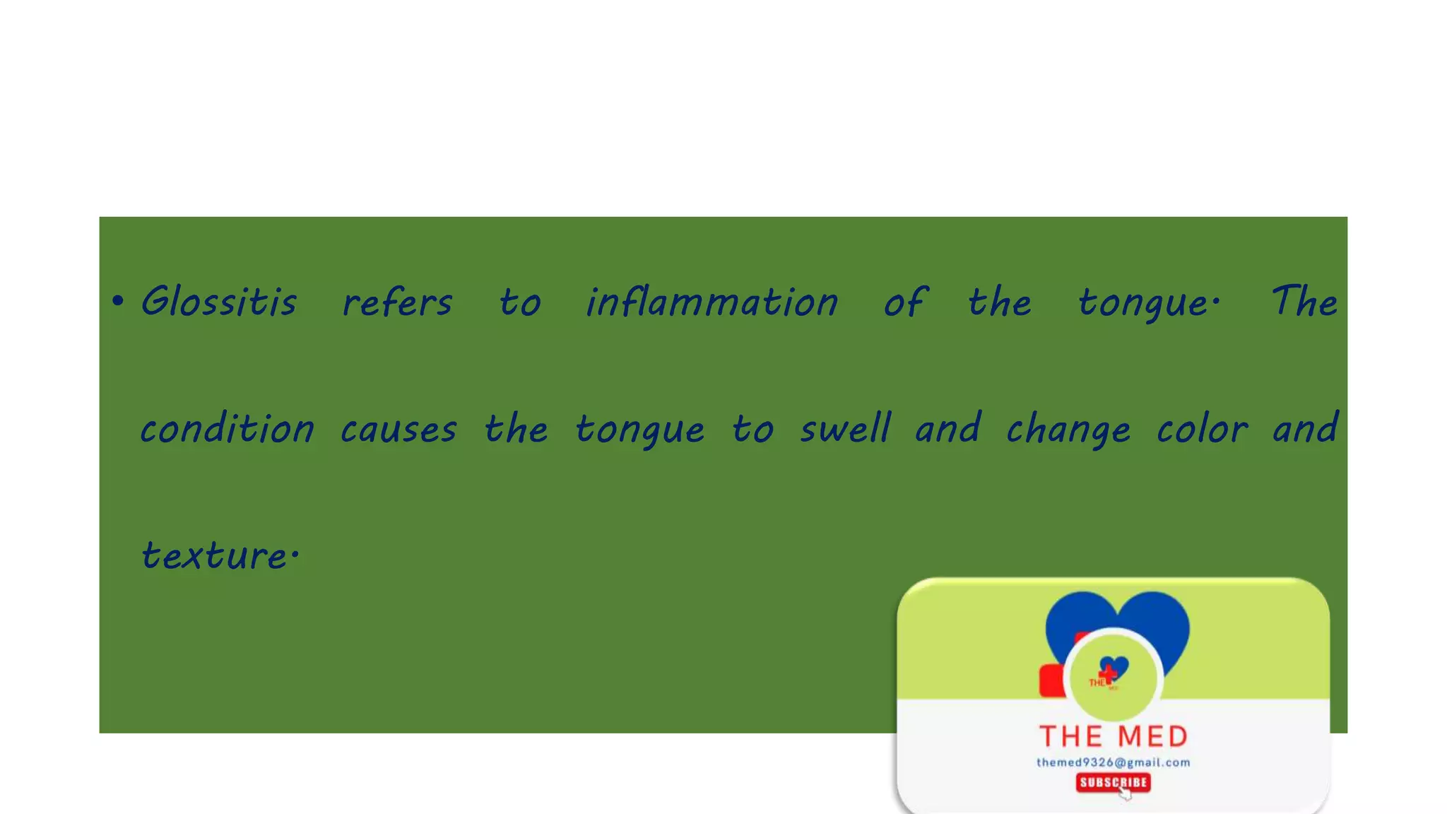 GLOSSITIS | PPTX