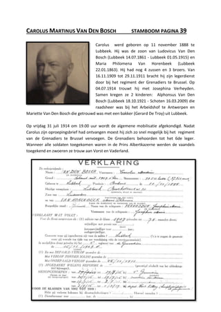 Familie Van Den Bosch | PDF