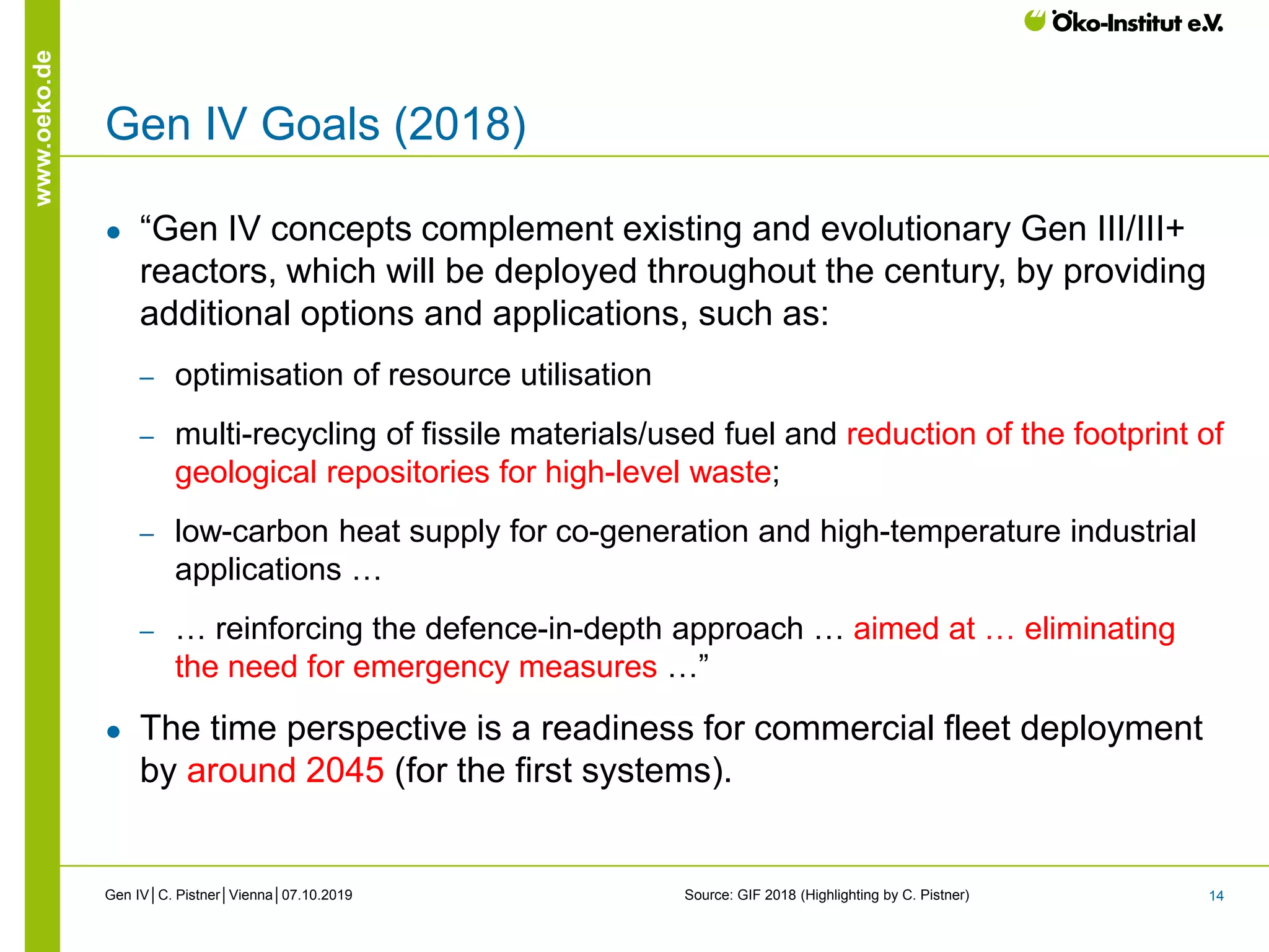 Propaganda versus reality of „New Generation of Reactors“ (Gen IV) | PDF