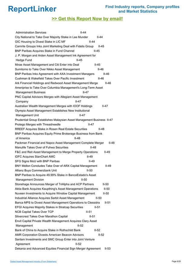 Global Asset Management Industry | PDF