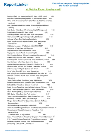 Global Asset Management Industry | PDF