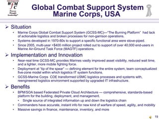 2010 Global Awards for Excellence in BPM and Workflow | PPT