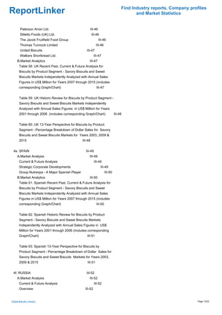 Global Biscuits industry | PDF