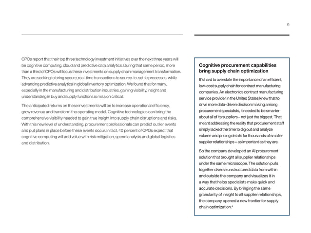 Welcome to the Cognitive Supply Chain | PPT