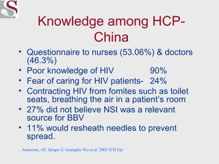 Global challenges with BBV transmission in health | PPT