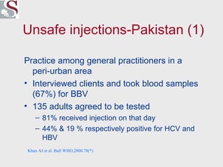 Global challenges with BBV transmission in health | PPT