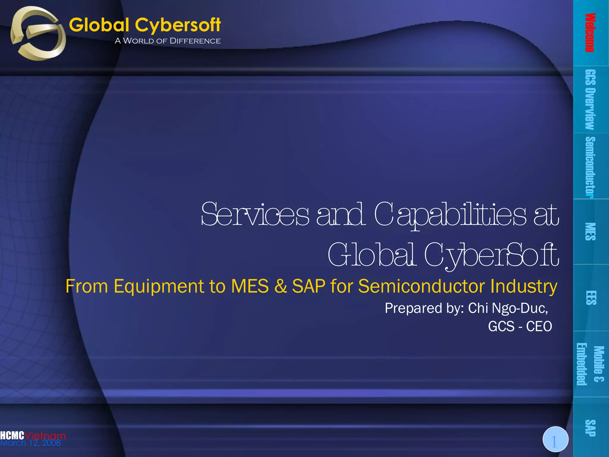 Global CyberSoft - MES Introduction | PPT